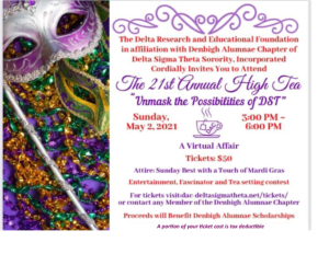 21st Annual High Tea – Denbigh Alumnae Chapter of Delta Sigma Theta ...